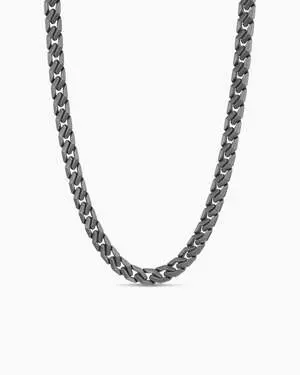David Yurman Curb Chain Link Titanium Necklace - Anthracite Titanium