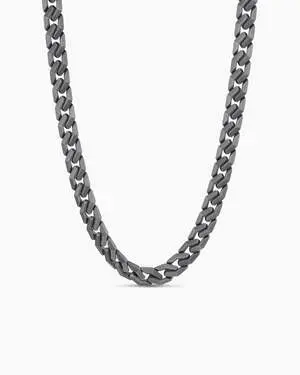 David Yurman Curb Chain Titanium Necklace - Anthracite Titanium