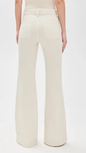 NILI LOTAN Florence Wide Leg Trousers - Stone