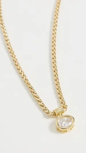 Shashi Bezel Solitaire Olympia Necklace