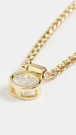 Shashi Bezel Solitaire Olympia Necklace