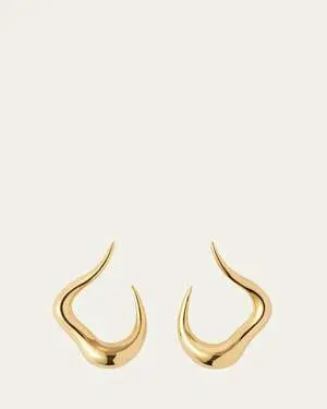Fernando Jorge 18k Yellow Gold Bold Stream Open Hoop Earrings