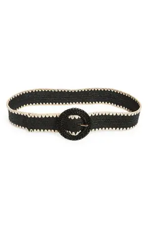 Treasure & Bond Stretch Woven Belt Black