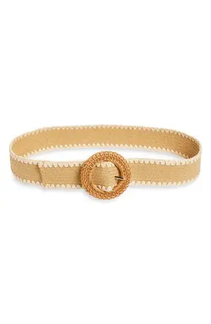 Treasure & Bond Stretch Woven Belt - Tan