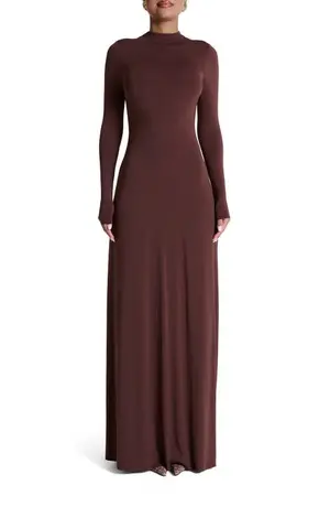 Naked Wardrobe Mock Neck Evening Dresses