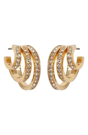 ROXANNE ASSOULIN The Triple Hoop Earrings - Gold
