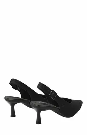 Vivaia Pointed-toe Slingback Sandals - Black
