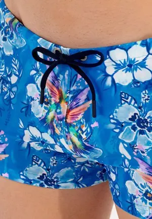 HOM Colibris Swim Shorts - Blue Print