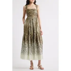 Kobi Halperin Ombré Animal Print Maxi Dress - Brown Multi