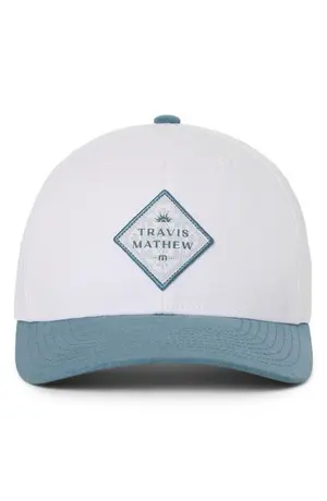 Travis Mathew Base Fare Trucker Cap - White