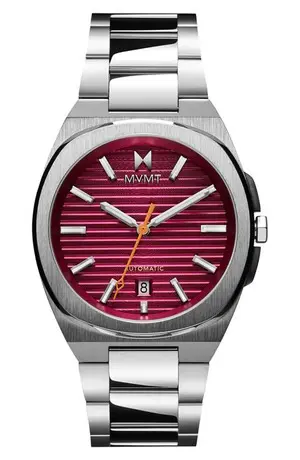 MVMT Odyssey Ii Automatic Bracelet Watch - Red