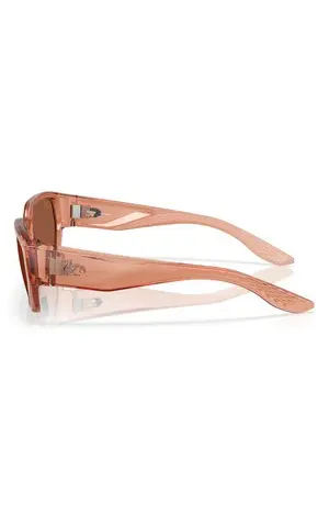 COSTA DEL MAR Clemente 58mm Polarized Rectangle Sunglasses - Pink Sands/ Copper 580p