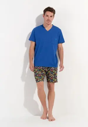 HOM Butterfly Print Short Sleeve Pajama Set