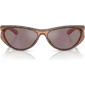 DIESEL® 63mm Oversize Cat Eye Sunglasses - Bronze Barreling Black