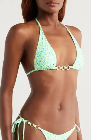 KULANI KINIS Ring Halter Bikini Top