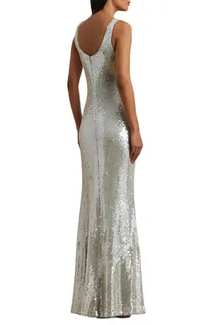 Ralph Lauren Sequin Column Gown
