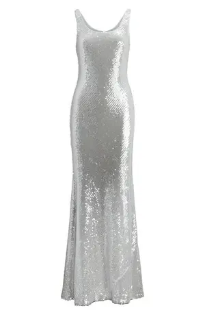 Ralph Lauren Sequin Column Gown