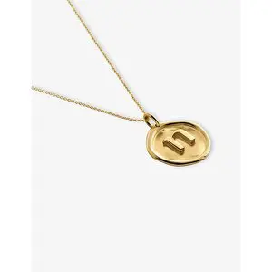 Monica Vinader Initial N Stamp Necklace - Gold