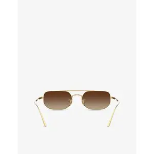 Oliver Spencer Angular-frame Steel Sunglasses