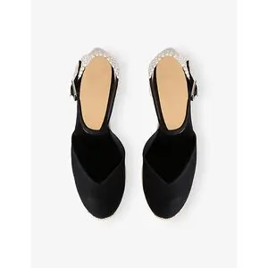 CastaÑer Chiara Lace-up Cotton-canvas Espadrilles - Black