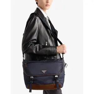 Prada Re-nylon And Leather Shoulder Bag