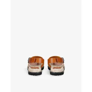 CastaÑer Tokio Leather Thong Sandals - Brown