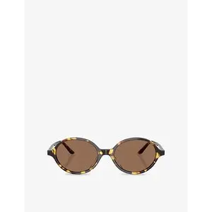 Oliver Spencer X Khaite Oval-frame Sunglasses - Brown