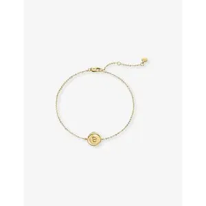 Monica Vinader Mini Initial E Stamp Bracelet - Gold