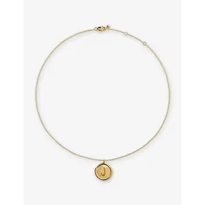 Monica Vinader Initial J Stamp Necklace - Gold
