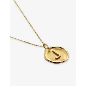 Monica Vinader Initial J Stamp Necklace - Gold