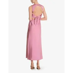 OMNES Nova Tie-back Maxi Dress - Pink