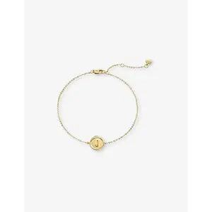 Monica Vinader Mini Initial J Stamp 14ct Yellow- Bracelet - Gold