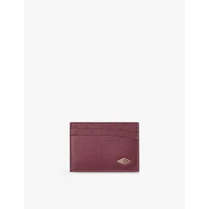 CARTIER Losange Double Leather Card Holder - Burgundy