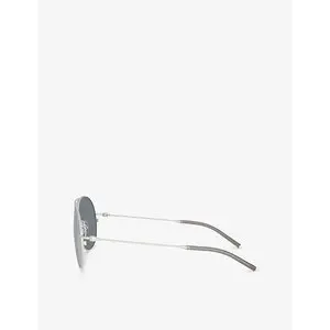 Moncler Flyze Pilot-frame Sunglasses - Silver