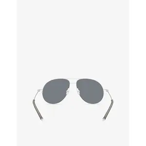 Moncler Flyze Pilot-frame Sunglasses - Silver