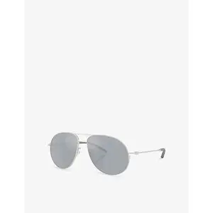 Moncler Flyze Pilot-frame Sunglasses - Silver