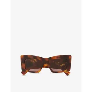 Gucci Gg1842s Butterfly-frame Sunglasses - Brown