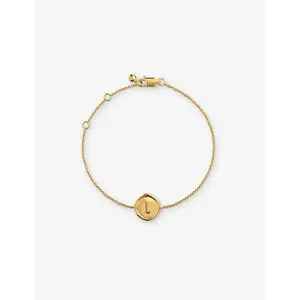 Monica Vinader Initial L Stamp Vermeil Bracelet - Gold