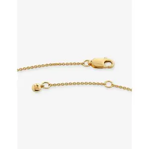 Monica Vinader Initial L Stamp Vermeil Bracelet