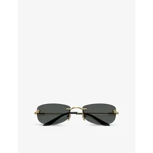 Versace Ve2279 Rectangle-frame Sunglasses