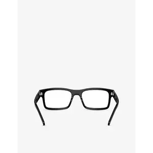 Ray-ban Rectangle-frame Acetate Eyeglasses - Black