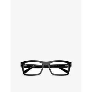 Ray-ban Rectangle-frame Acetate Eyeglasses - Black