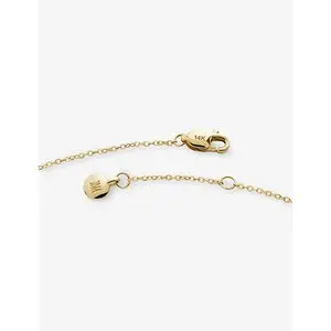Monica Vinader Mini Initial I Stamp 14ct Yellow Bracelet - Gold