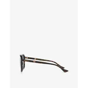 Gucci Gg1494s Square-frame Sunglasses - Brown