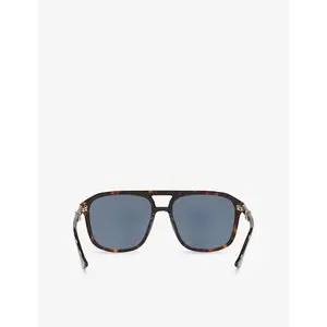 Gucci Gg1494s Square-frame Sunglasses - Brown