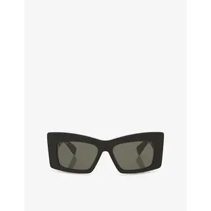 Gucci Gg1842s Butterfly-frame Sunglasses - Black