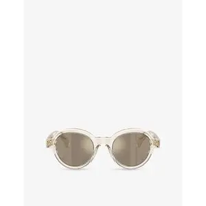 Moncler Me6003 Rondosa Round-frame Sunglasses - White