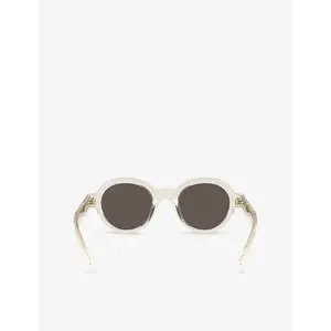 Moncler Me6003 Rondosa Round-frame Sunglasses - White
