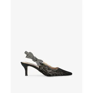 Steve Madden Ensemble Lace Heeled Pumps - Black