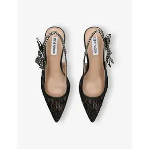 Steve Madden Ensemble Lace Heeled Pumps - Black